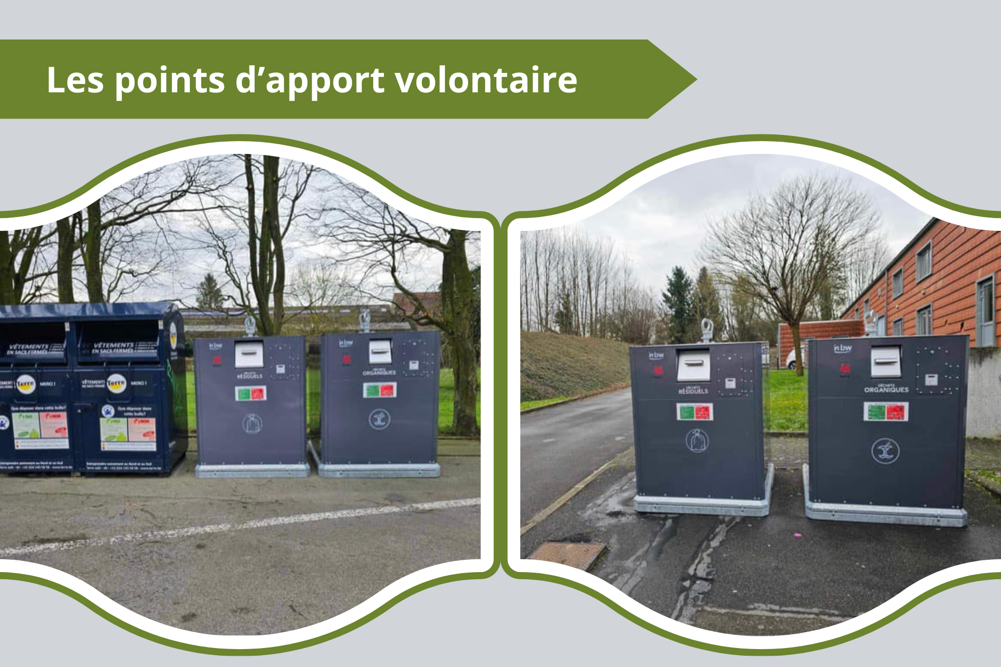 Les points d'apport volontaire (PAV) - Commune de Orp-Jauche